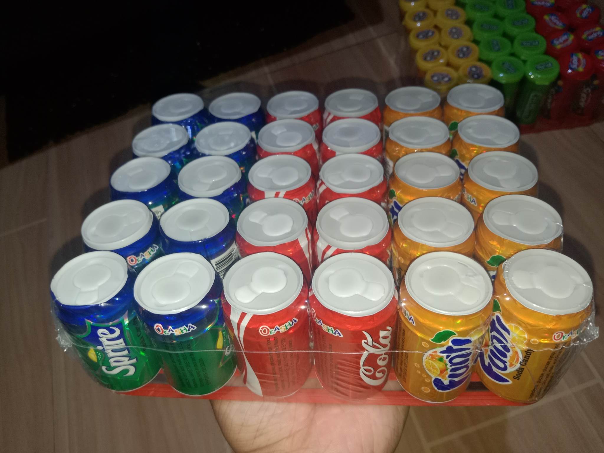 Okasha Soda Candy Fruity, Cola, Sprite 30pcs X 10g | Lazada PH