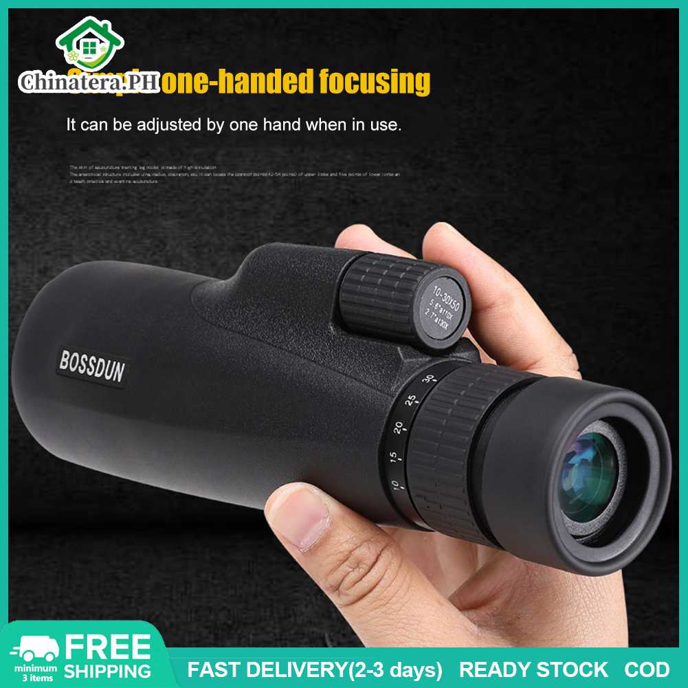 [Fast Delivery] Telescope 10-30X50 Zoom Monocular Waterproof BAK4 HD ...