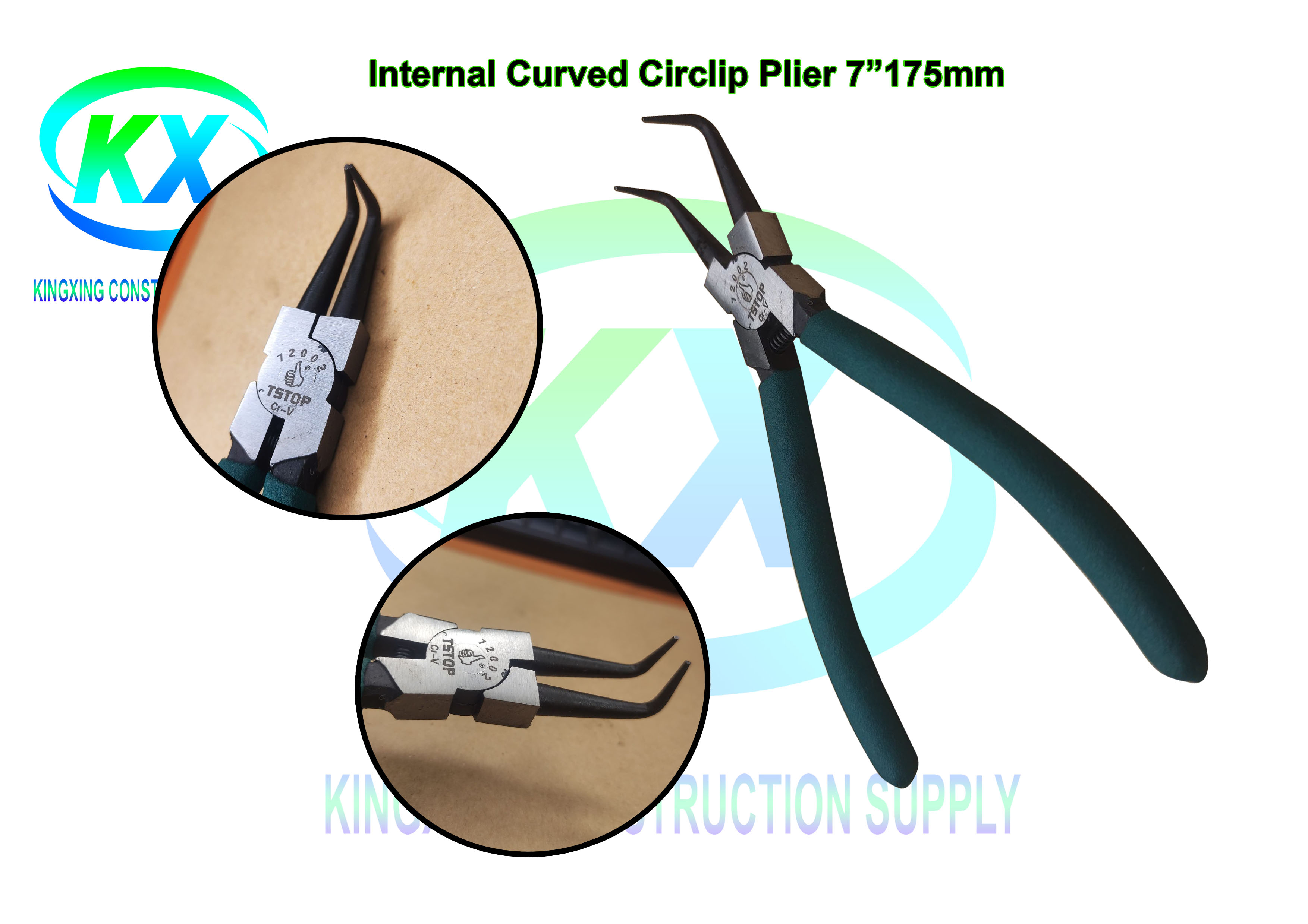 T STOP Internal Curved Circlip Plier 7''175mm | Lazada PH