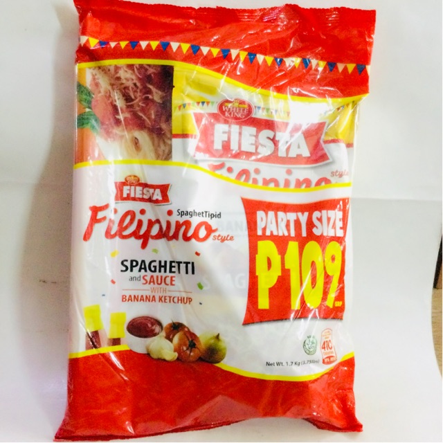 FIESTA Filipino Spaghetti and Sauce with Banana Ketchup 1.7 Kg | Lazada PH
