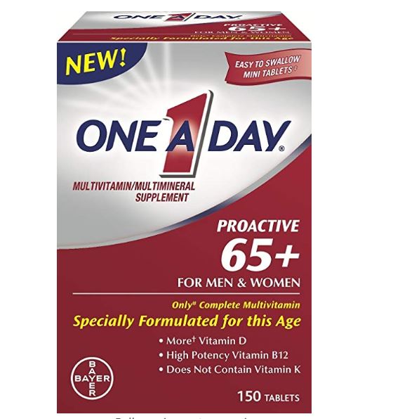 One A Day Proactive Multivitamin for age 65+, 150 tablets | Lazada PH