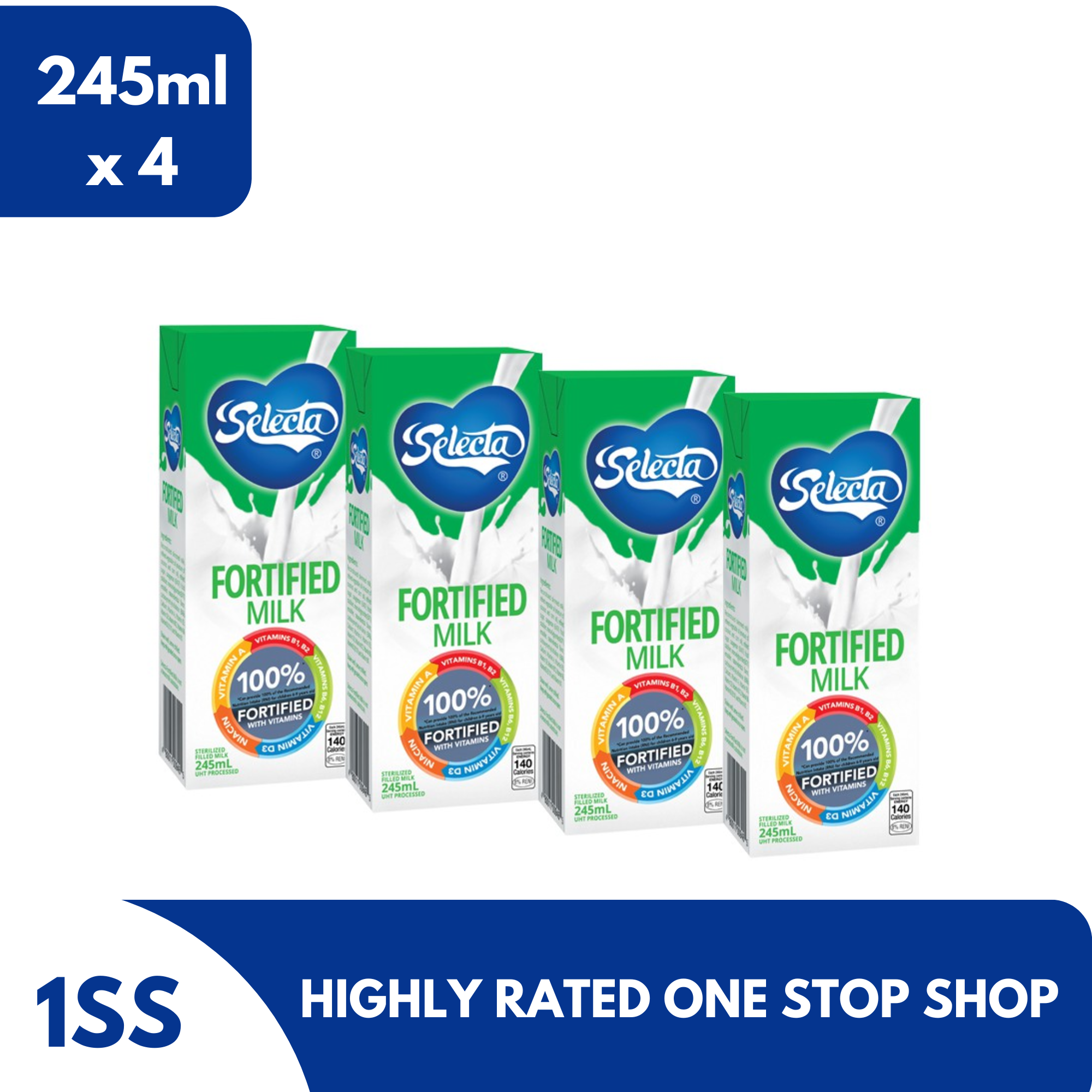 Selecta Fortified Milk, 245ml set of 4 | Lazada PH