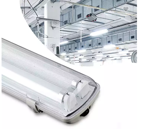 INDUSTRIAL LIGHTS 1200mm double Tube Batten Light 18w T8 dl fluorescent lamp Fixture Ip65 ...