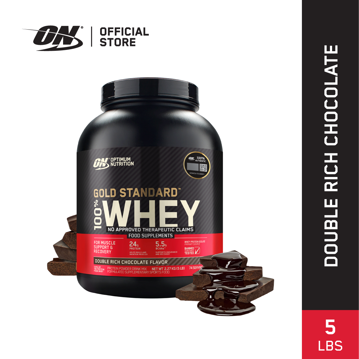 Optimum Nutrition Gold Standard 100% Whey Protein 5 lbs [FREE ON Towel June 6-10] | Lazada PH