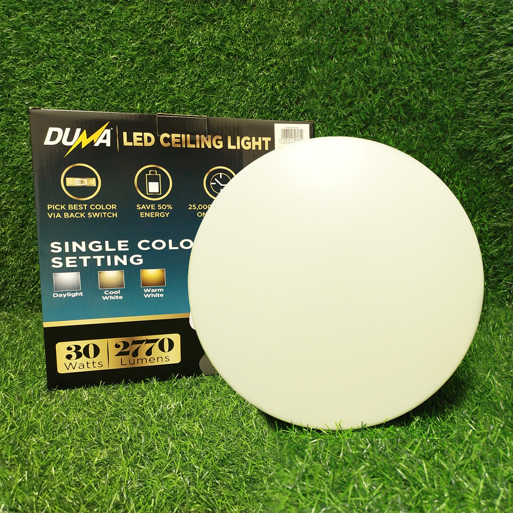 DUMA LED CEILING LIGHT 30W SQUARE ROUND TYPE Single Color Setting ...