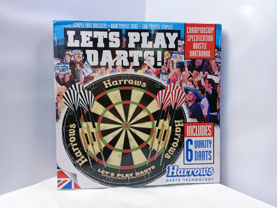 Harrows dart board with 2 sets of dart pin for dart games / gamit sa ...