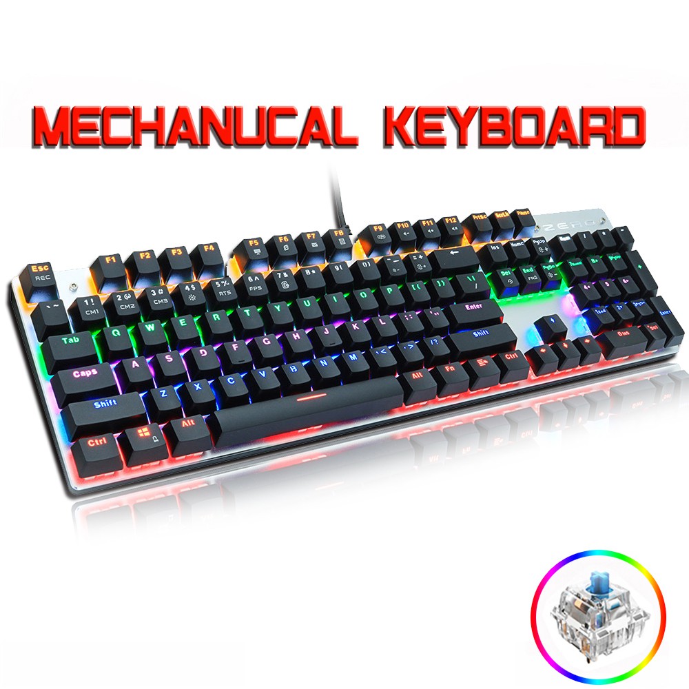 Ipason Mechanical Gaming Keyboard LED Backlit 104 Keys Anti-Ghosting ...