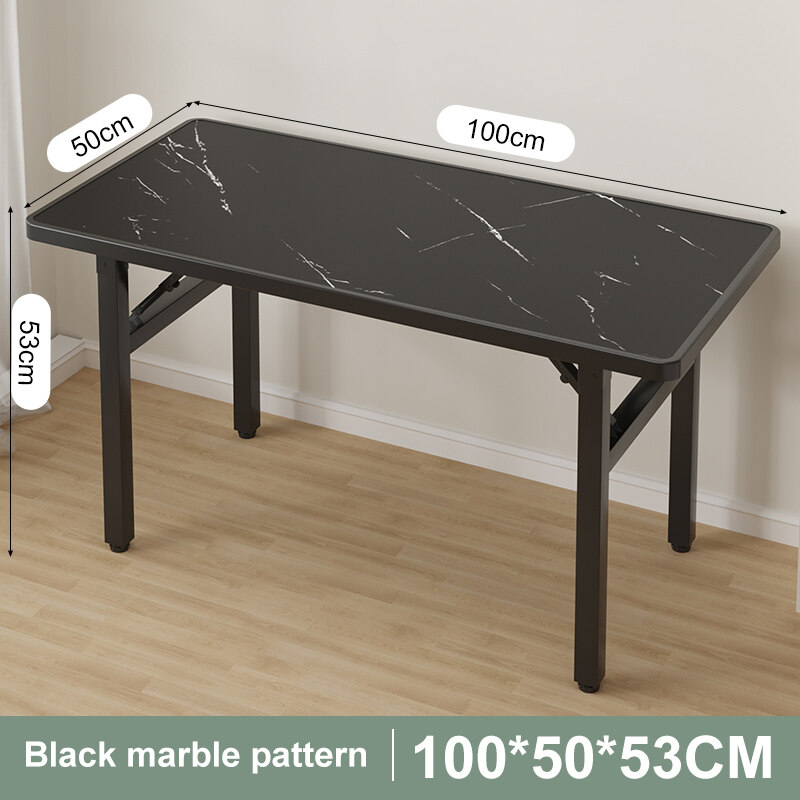 Folding Table Marble Pattern Foldable Table Low Dining Table | Lazada PH