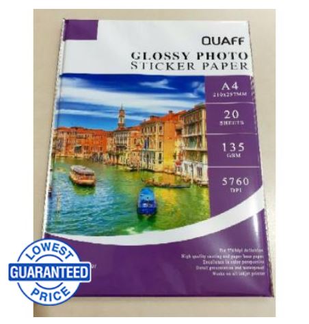 QUAFF GLOSSY PHOTO STICKER paper 90gsm135gsm | Lazada PH