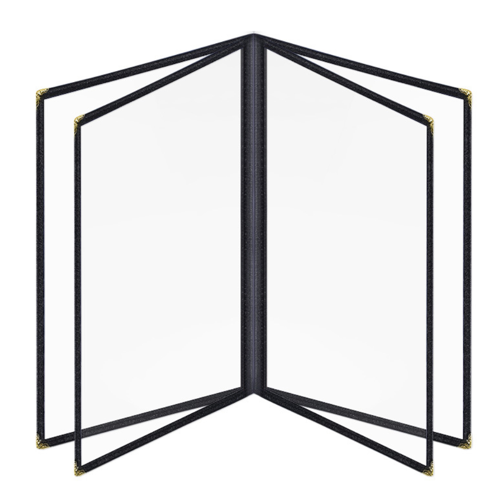 Menu Cover HD 3/4 Page A4 Size Transparent Menu Folder A4 Menu Display ...