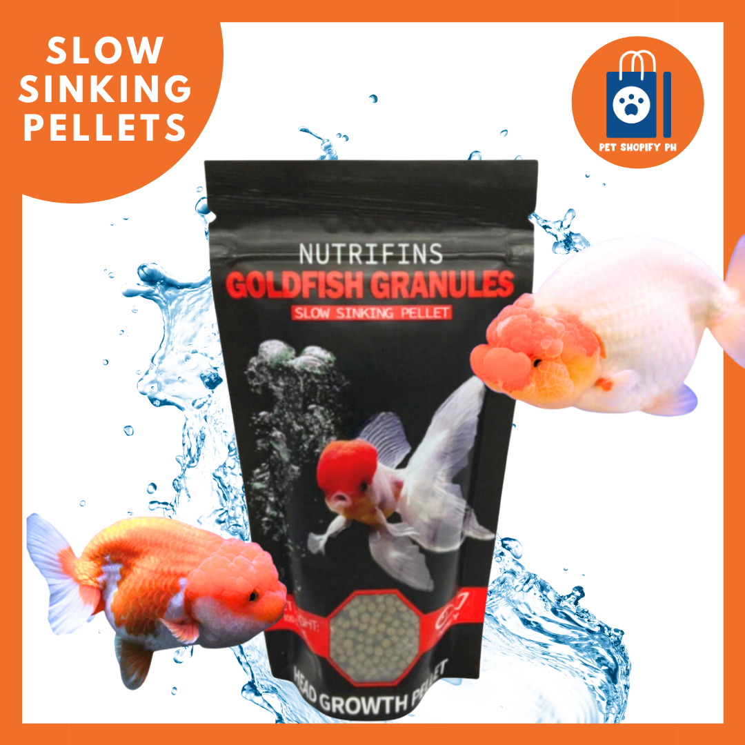 INFINITY Goldfish Granules Food Pellets Black Slow Sinking Improves ...