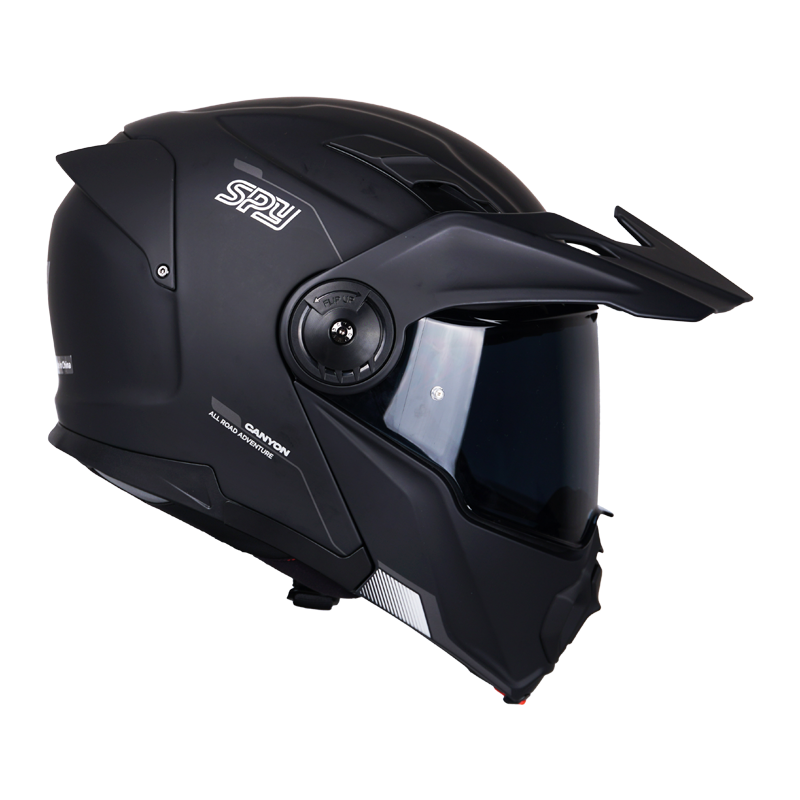 SPY Canyon Fiber Glass PD S0 Modular Dual Visor Helmet (FREE Clear ...