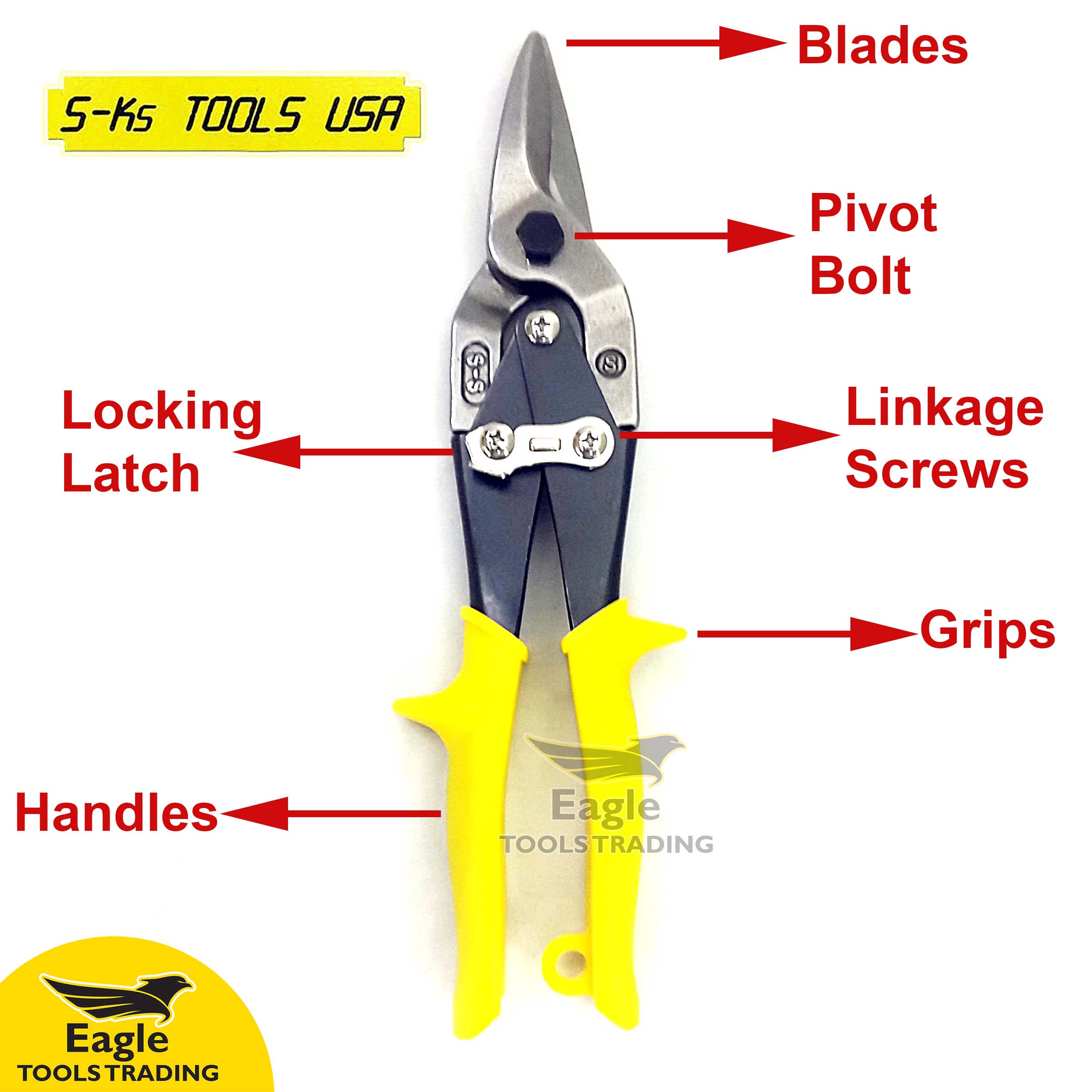 Aviation Tin Snip 10 inch Cutting Shears with Forged Blade with Comfort ...