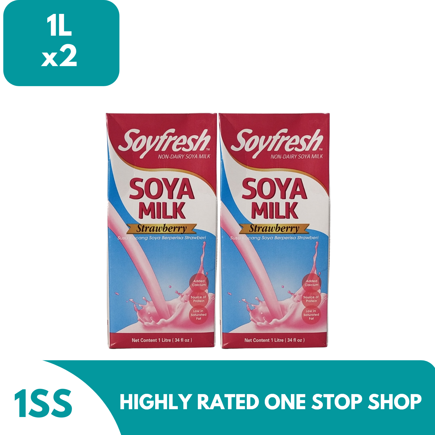 Soyfresh Soya Milk Strawberry 1L set of 2 | Lazada PH