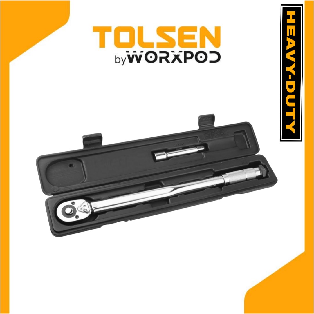 TOLSEN Automatic Torque Wrench Set w/ Extension Bar(1/2 Drive 40-210-Nm) 16010 | Lazada PH