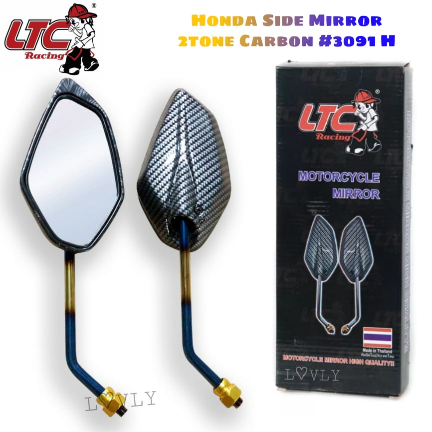 LTC Side Mirror Long Stem 2tone Carbon HONDA #3091 | Lazada PH