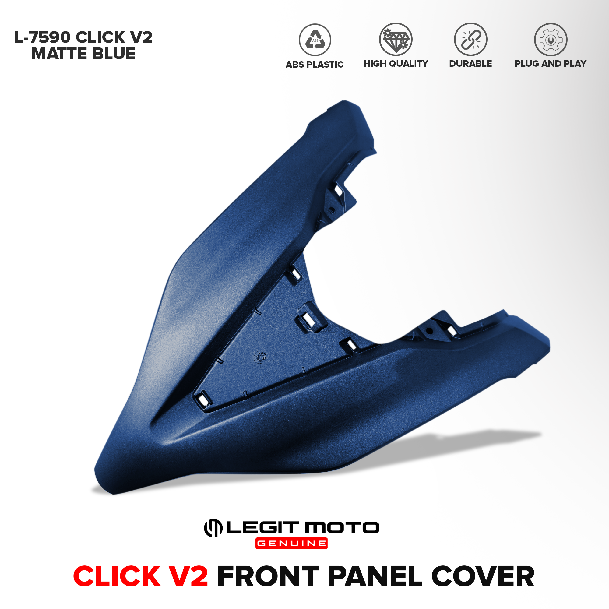 LEGITMOTO GENUINE FRONT PANEL COVER L-7590 ANCHOR V SHAPE FOR CLICK V2 ...