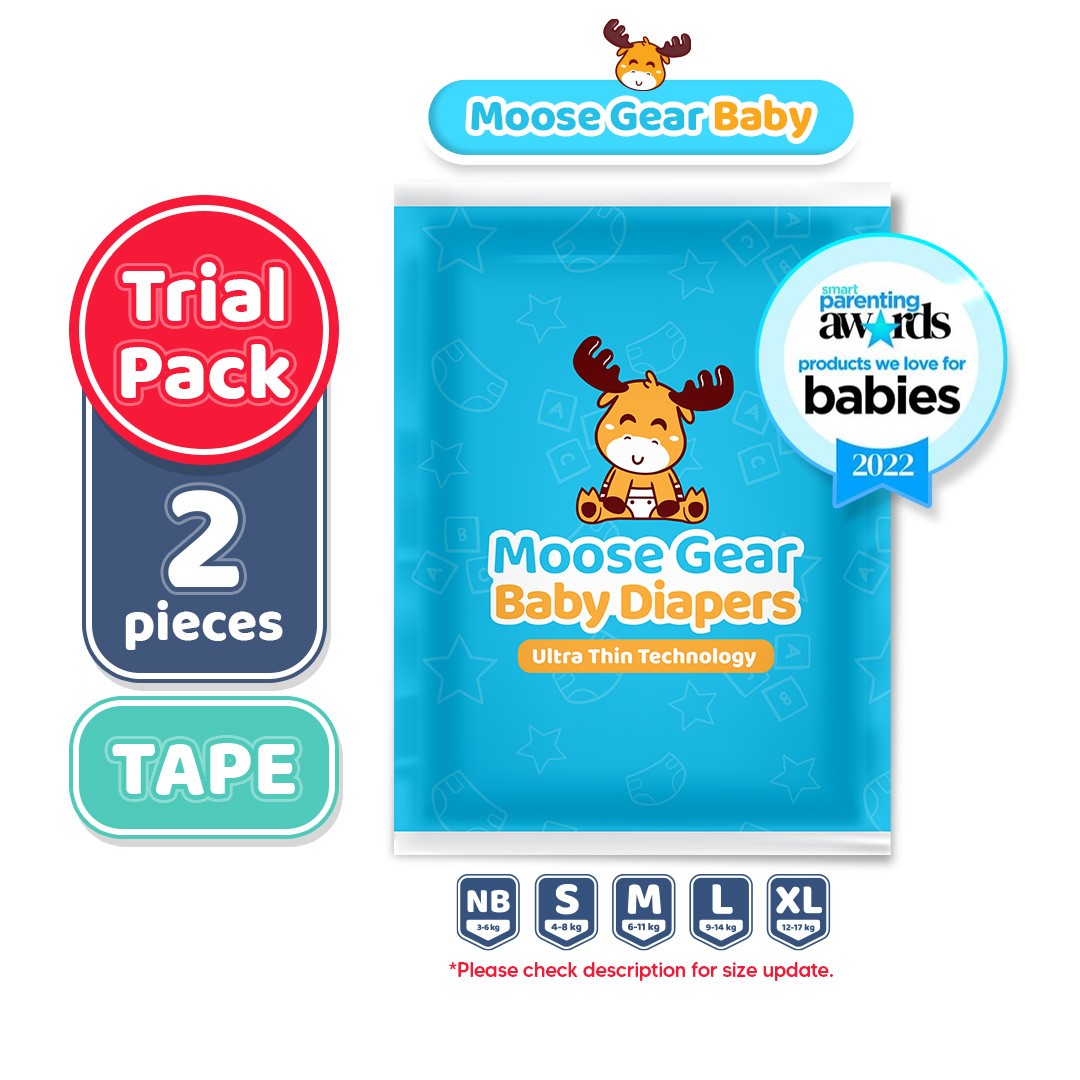 Moose Gear Baby Tape Diapers TRIAL PACK - 2 Pcs. | Lazada PH