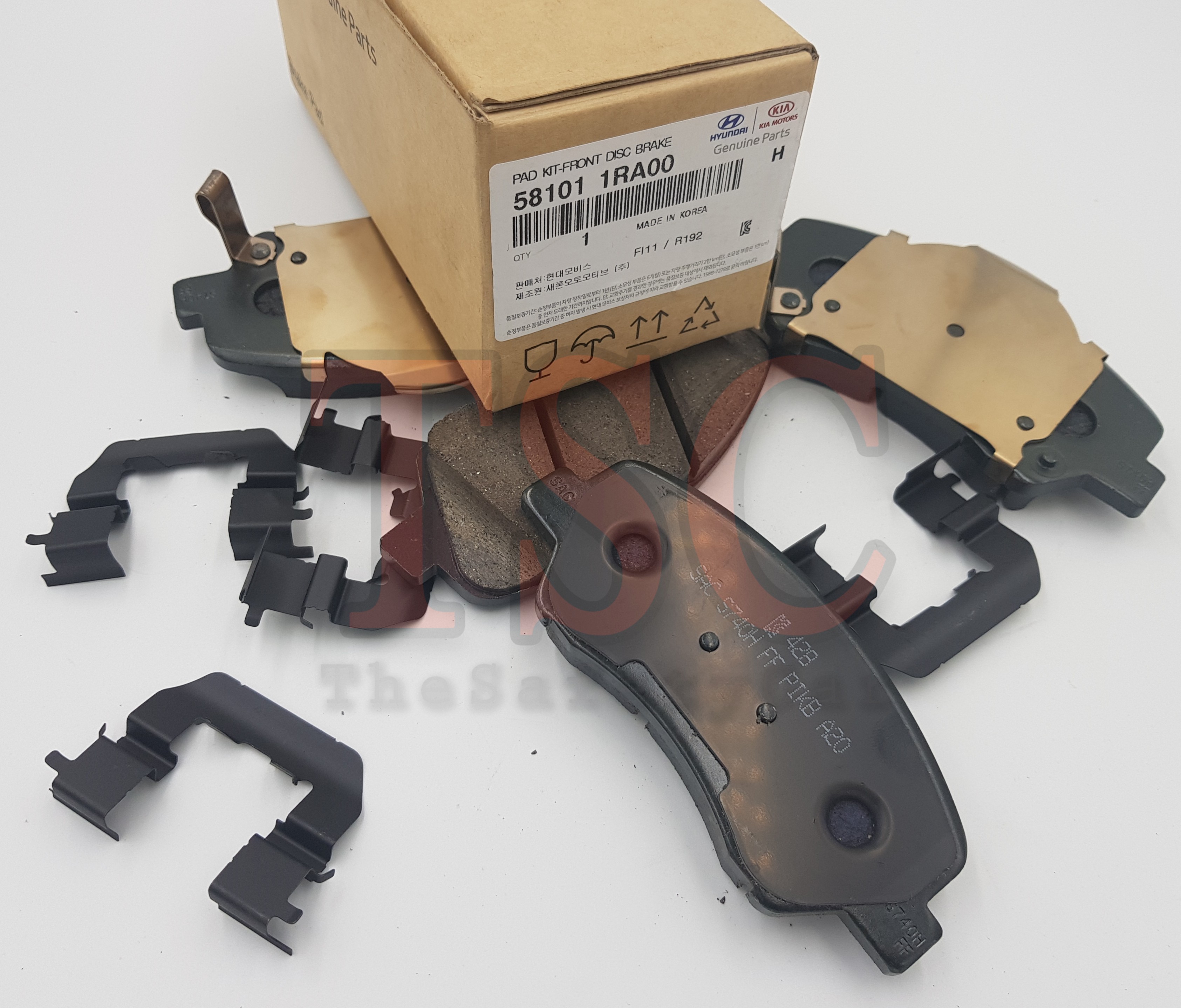 ORIGINAL Brake Pad Kit for Kia Rio-Hyundai Accent Part Nos. 58101-1RA00 ...