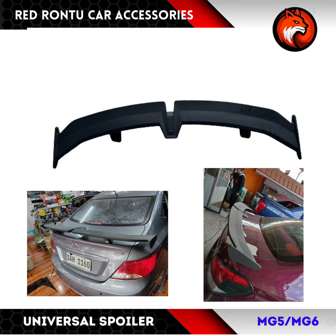 Universal Car Spoiler (Inspired by: MG5 / MG6 Rear wing body kit ...