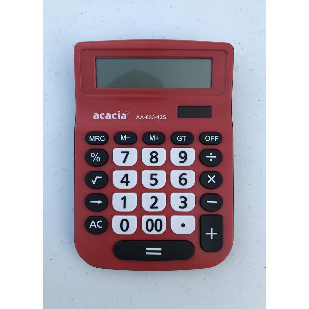 JoyLife Acacia 12 Digit Red Electronic Calculator AA-833-12S | Lazada PH
