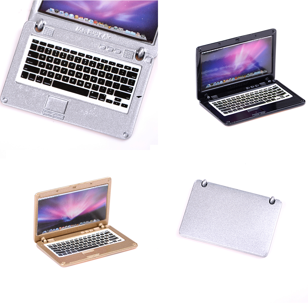 FOO Hot Sale Doll House BJD Scene MINI Laptop Computer Doll Accessories ...