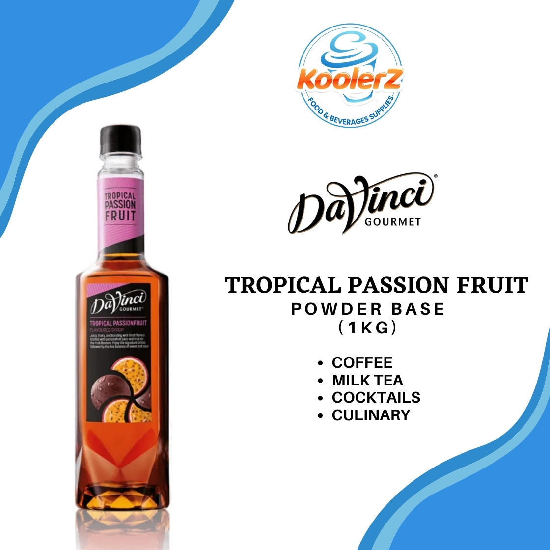 DaVinci Gourmet Fruit Syrups 750ml | strawberry | blueberry | Passion ...