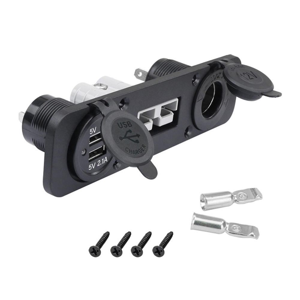 5V 3.1A Socket Panel Female Power Socket Fast Charging Dual USB Ports ...