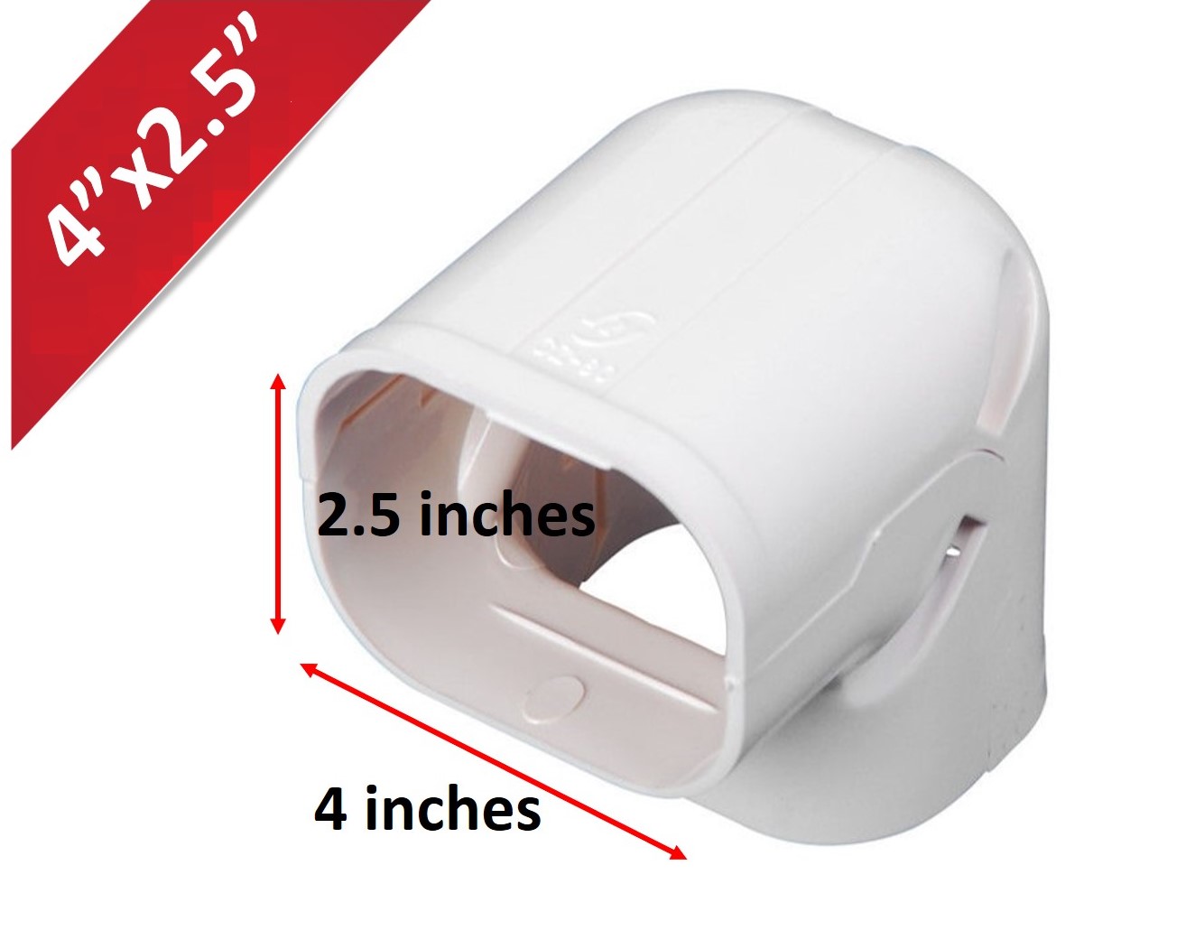 [4x2.5 inches] - PVC Molding / Cladding Elbow - Vertical | Lazada PH