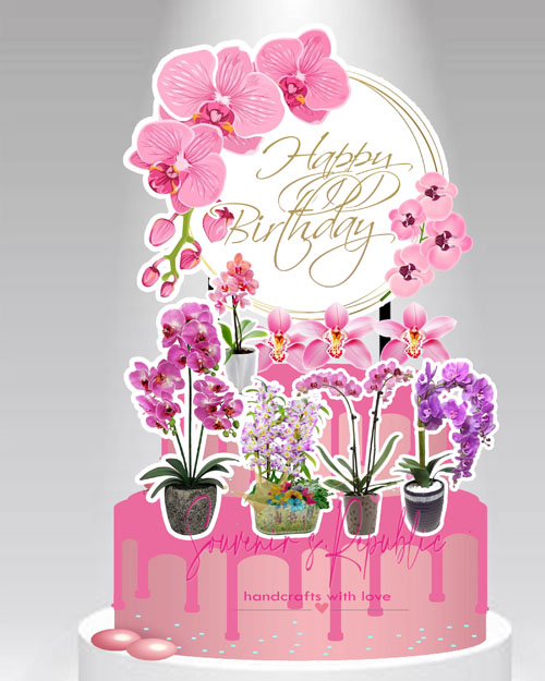 Orchid Plantita Personalized Cake Topper Set | Lazada PH
