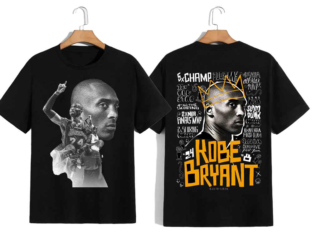 Kobe NBA Inspired Shirt Unisex Tops Bootleg Shirts Collection Men and ...