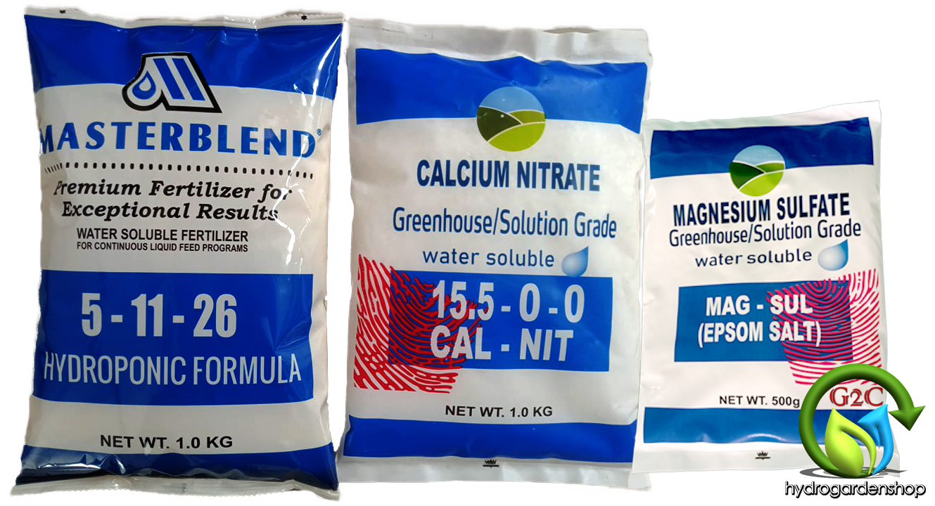 MASTERBLEND Hydroponics Formula 5-11-26 (1000grams) and Calcium Nitrate ...