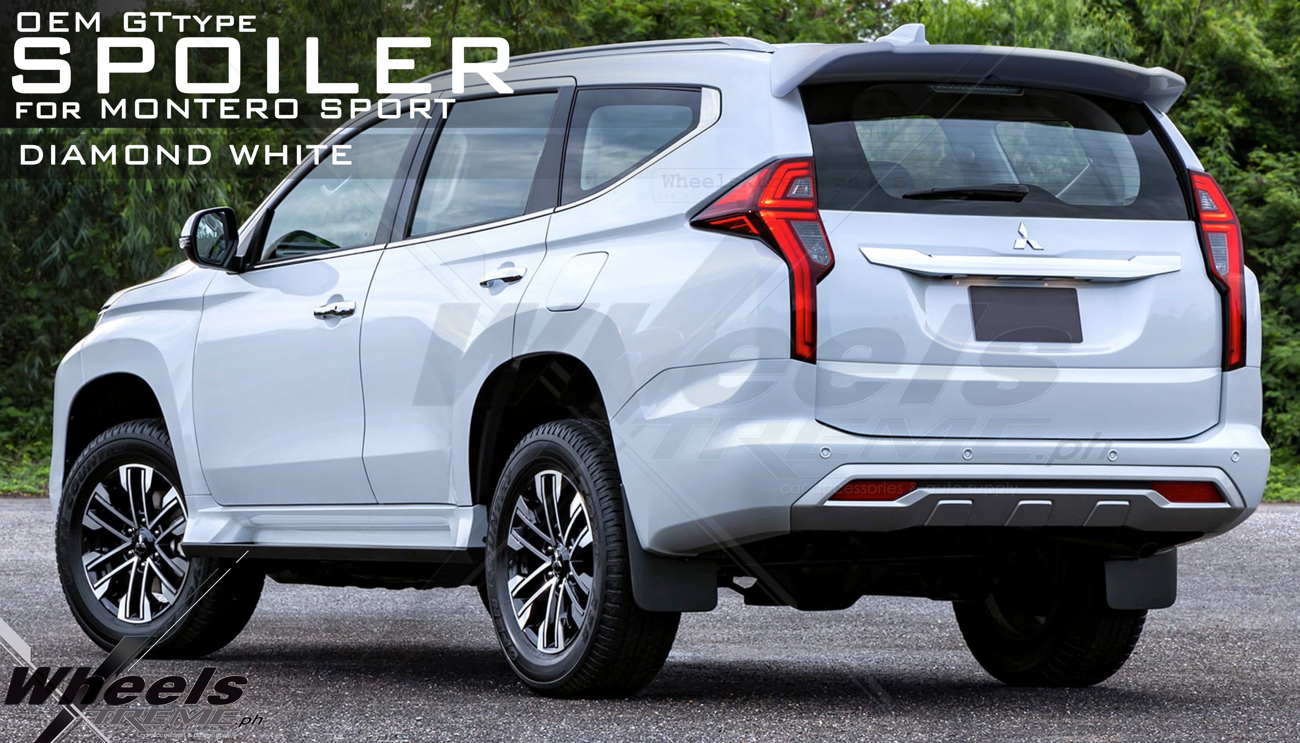 DIAMOND WHITE OEM GT SPOILER for Montero Sport - fits Montero 2020-2023 ...