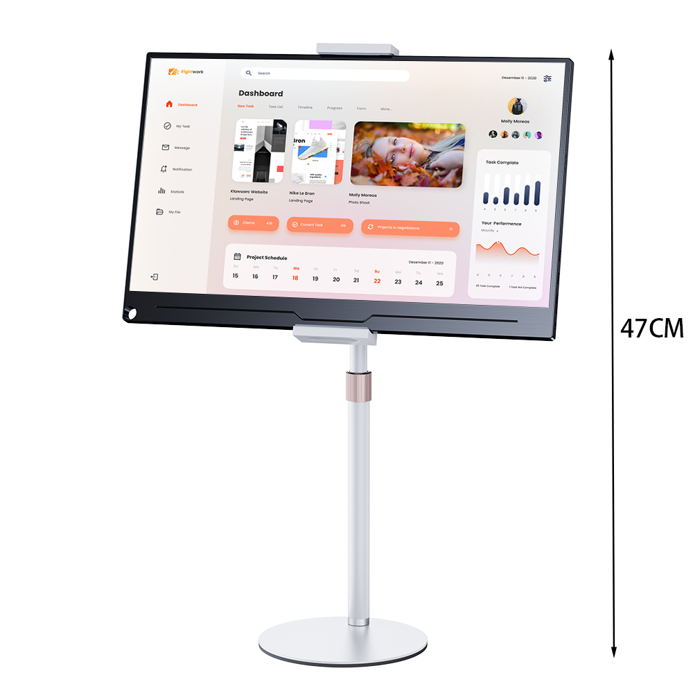 Portable Monitor Holder 12-17.3 Inch Screen No Drilling Vesa Phone ...