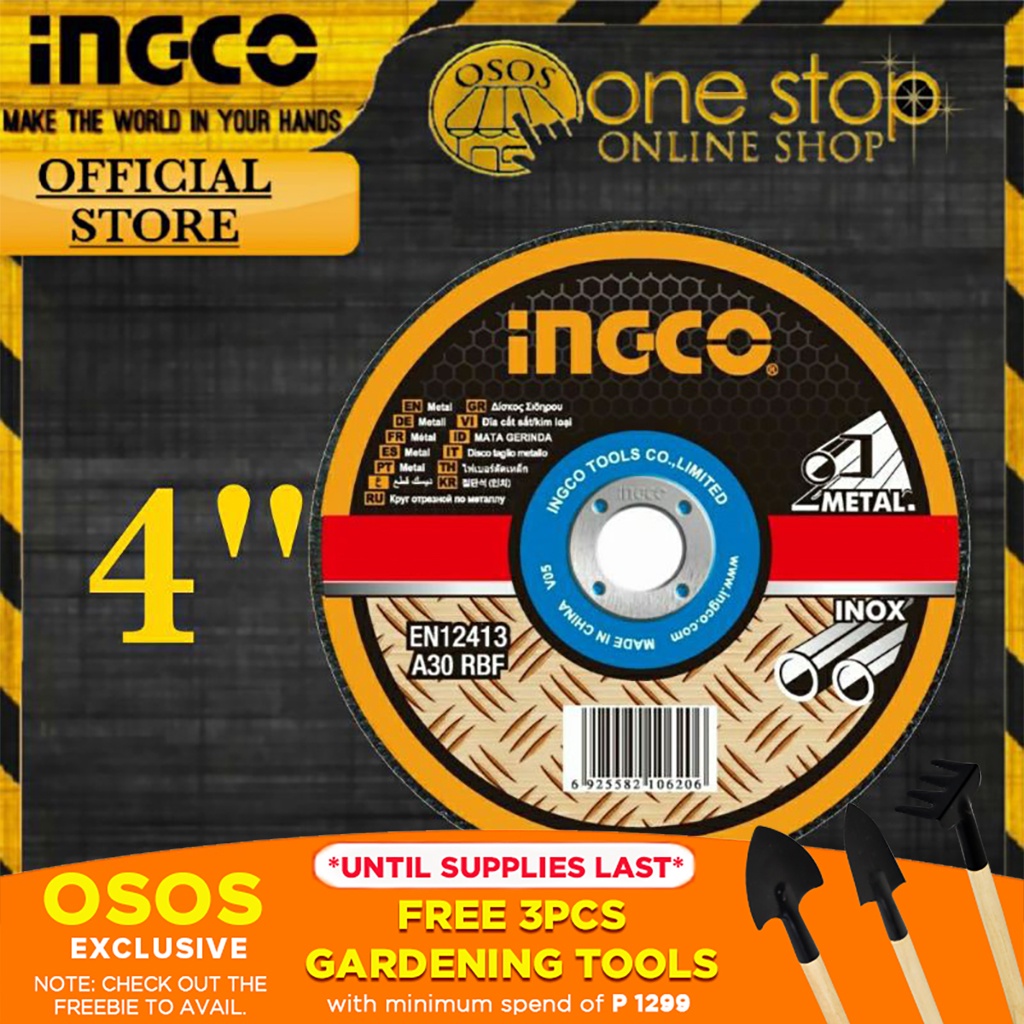 Ingco Original High Efficient Abrasive Metal Cutting Disc 4 for Angle ...