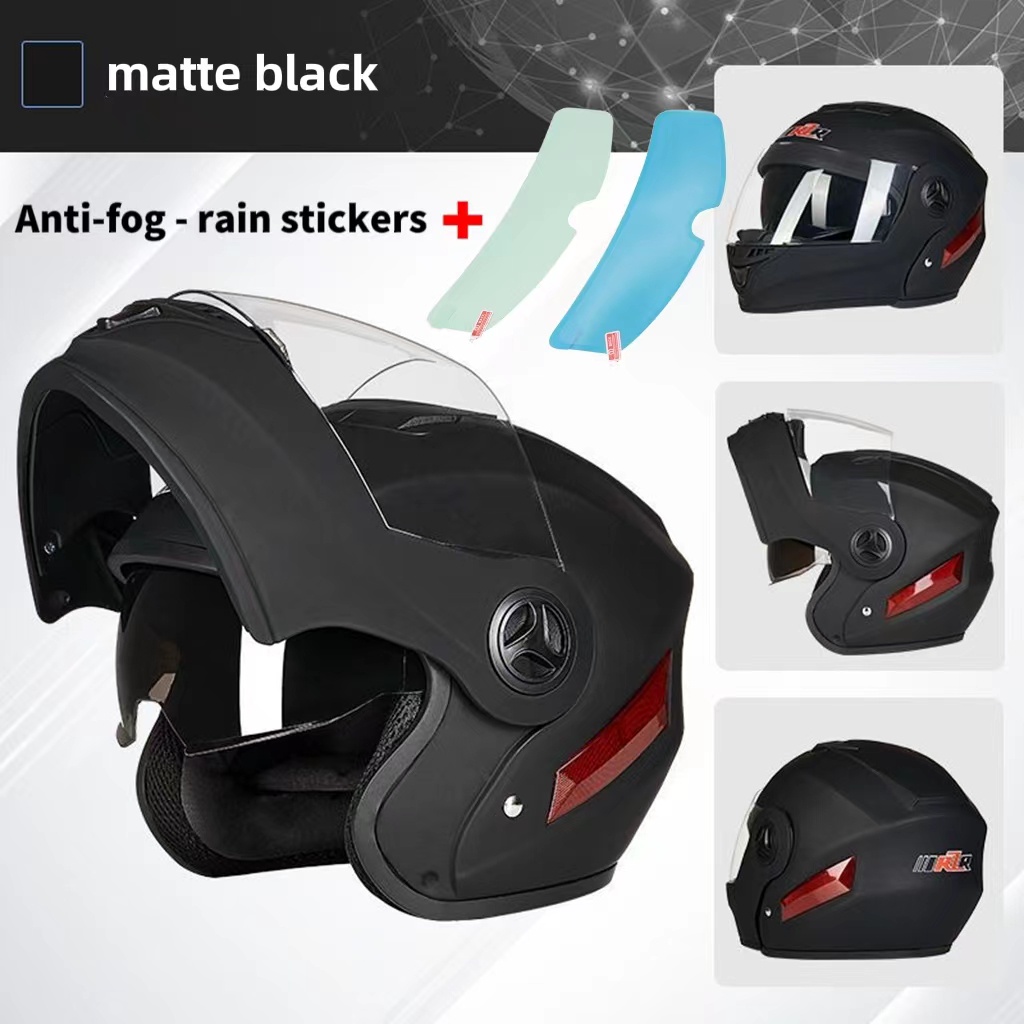 【Ready Stock】ICC Standard Motorcycle Modular Helmet Dual Lens Flip Up ...