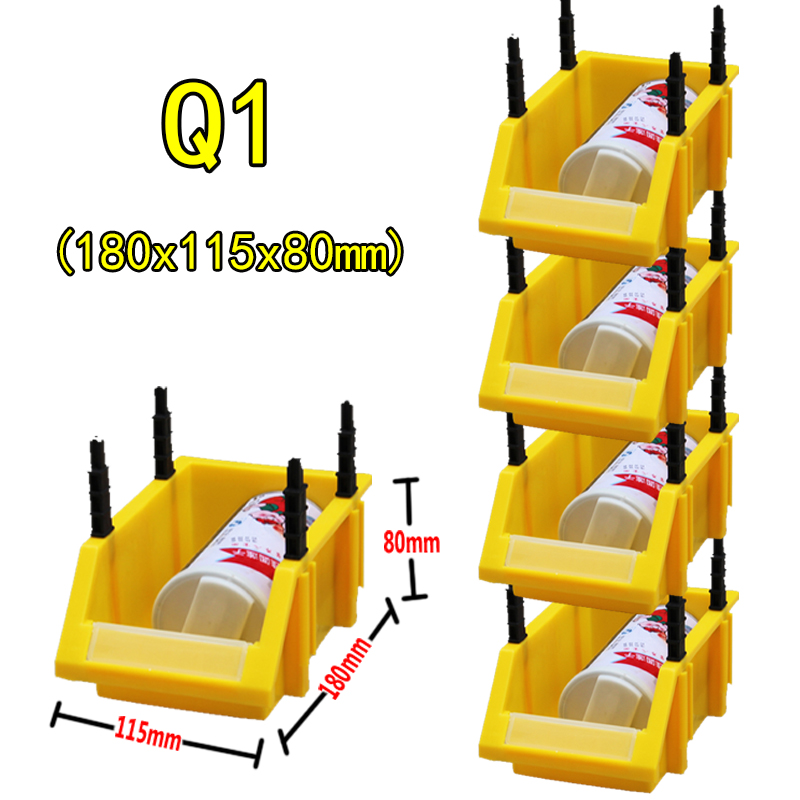 【4 Pcs/Set】Stackable Bin Boxes Parts Box Tool Container Storage Box ...