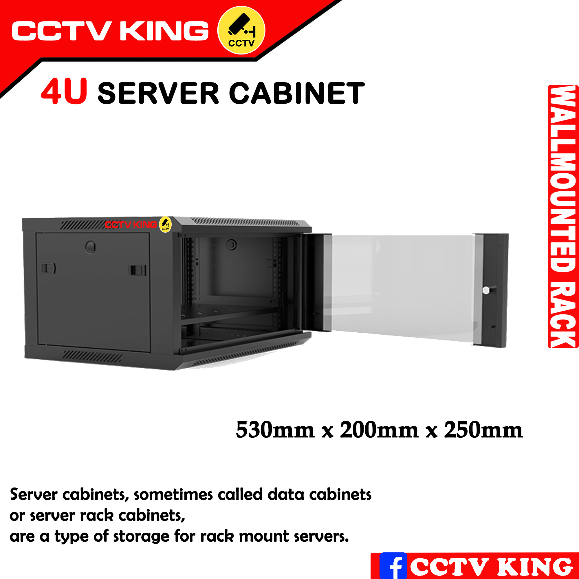 CCTV King 4U Data Rack / Server Cabinet / Data Cabinet / Server Rack ...