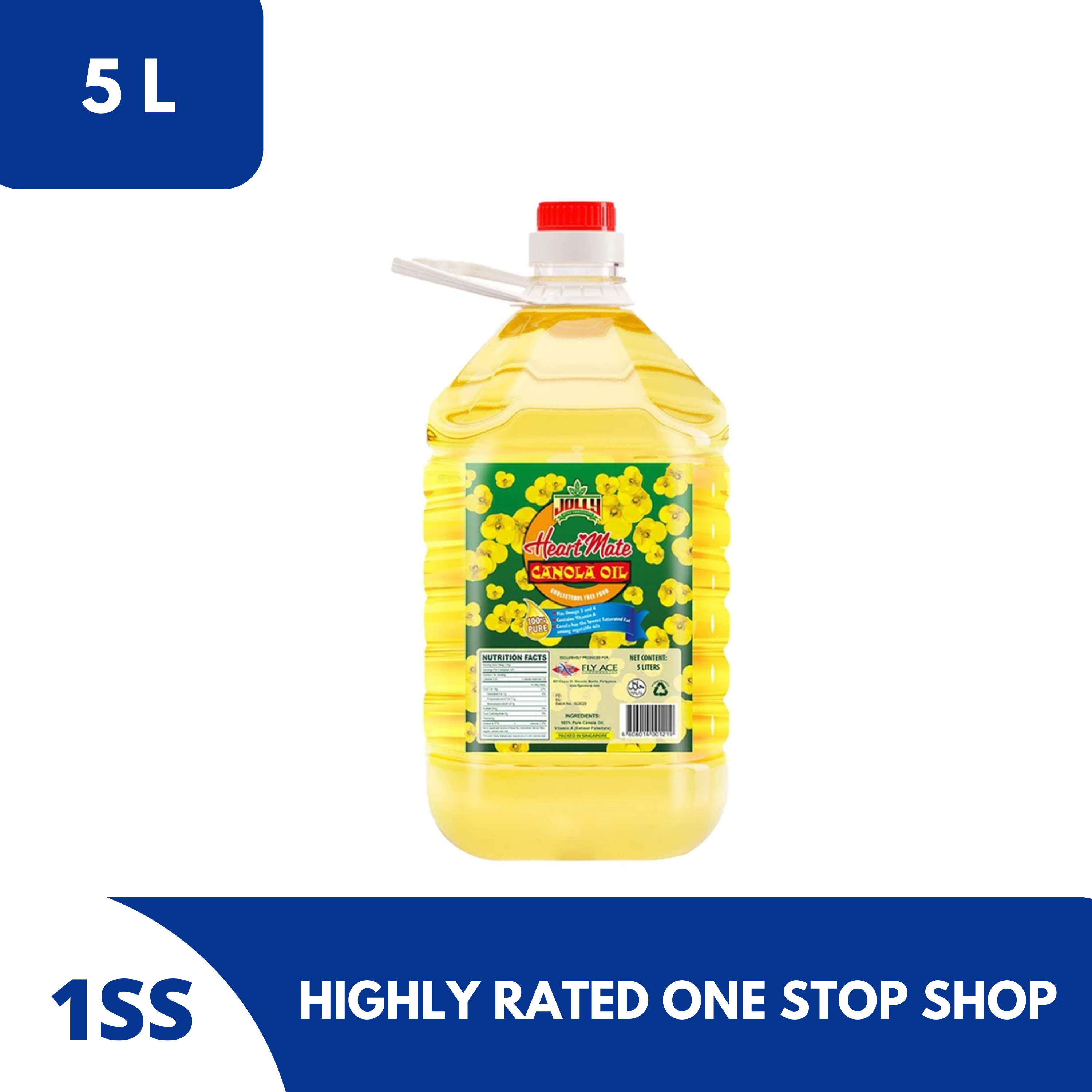Jolly Heart Mate Canola Oil, 5 Liters | Lazada PH