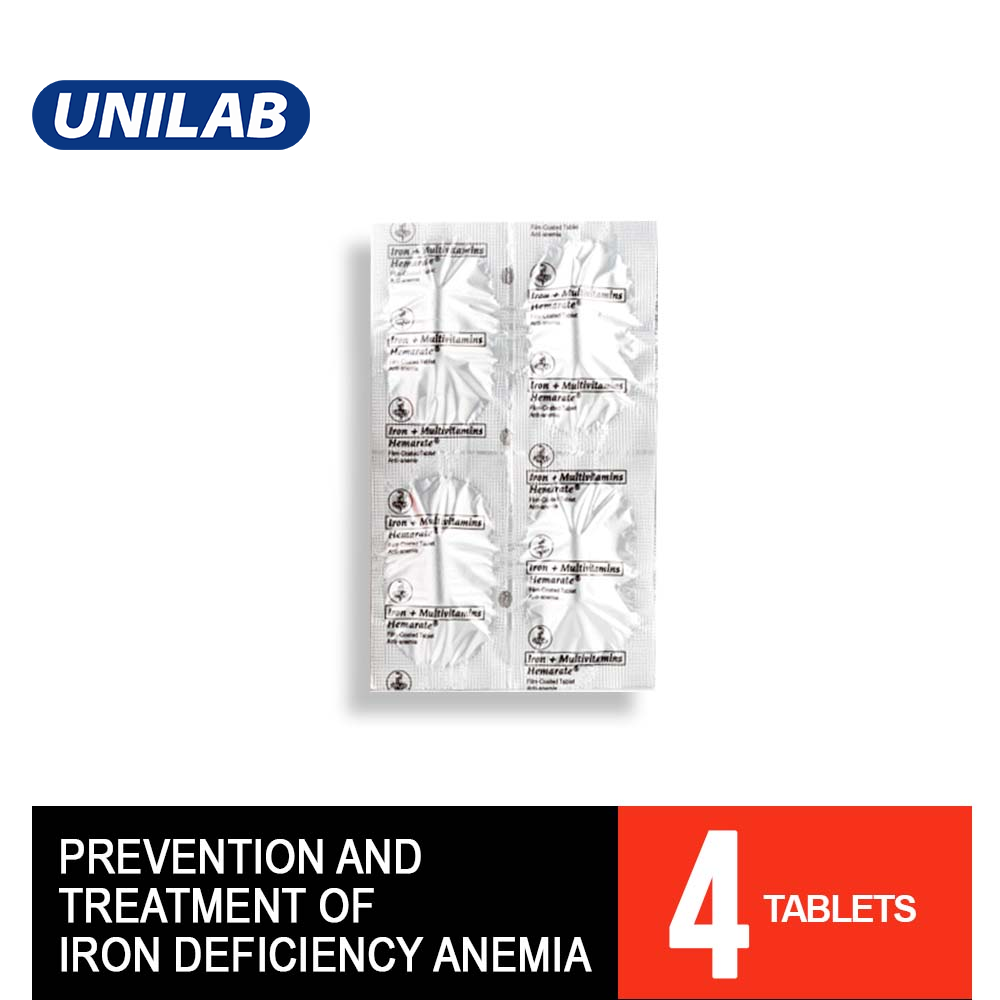 Hemarate 4 Tablets (Treatment Of Iron-Deficiency Anemia) | Lazada PH