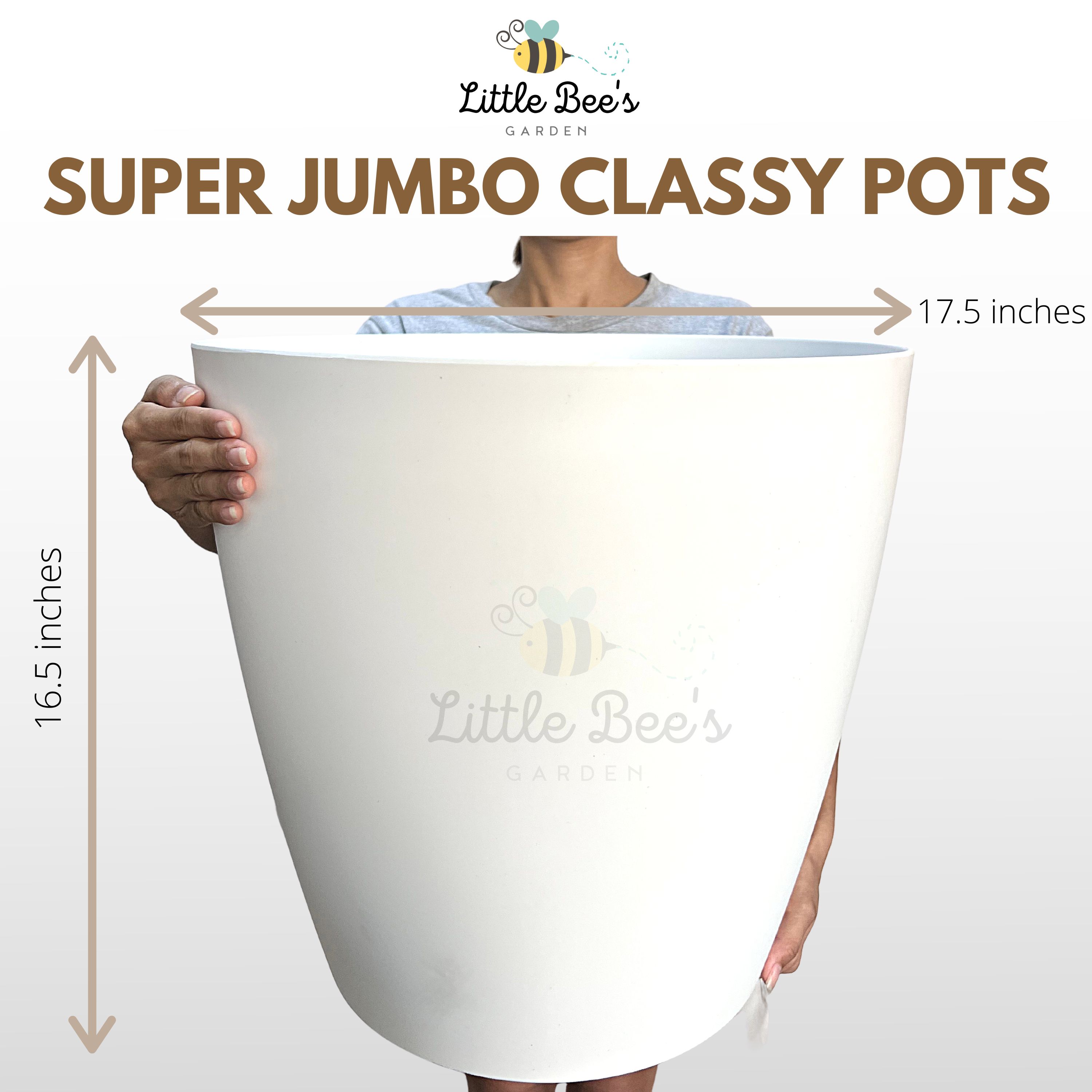 Super Jumbo Classy Minimalist Yayamanin Pots | White | Black ...