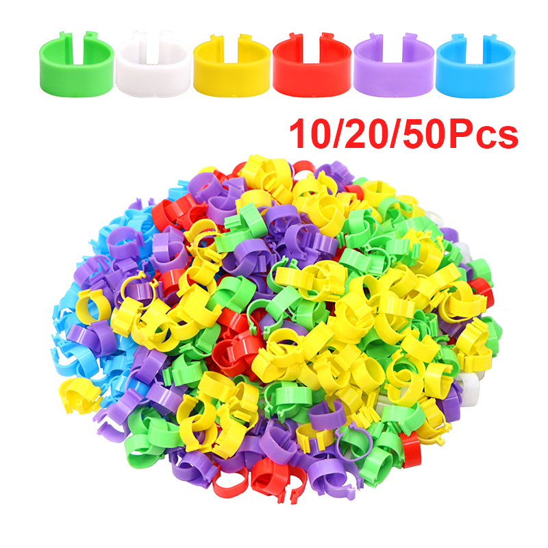 10/20/50Pcs Chicken foot rings Poultry leg band for gamefowl chicken ...