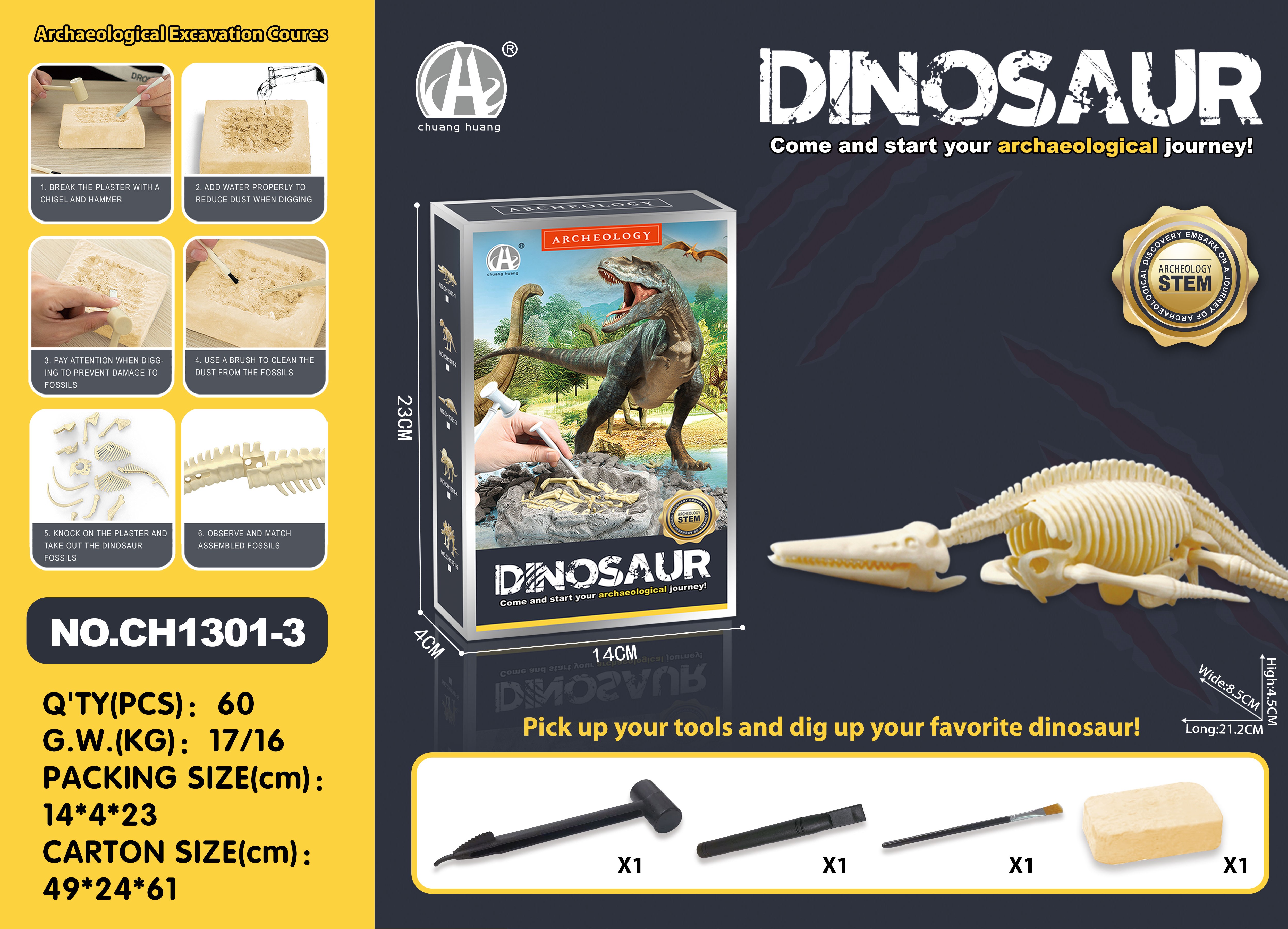 PACO toys Pliosaurus dig kit | Lazada PH