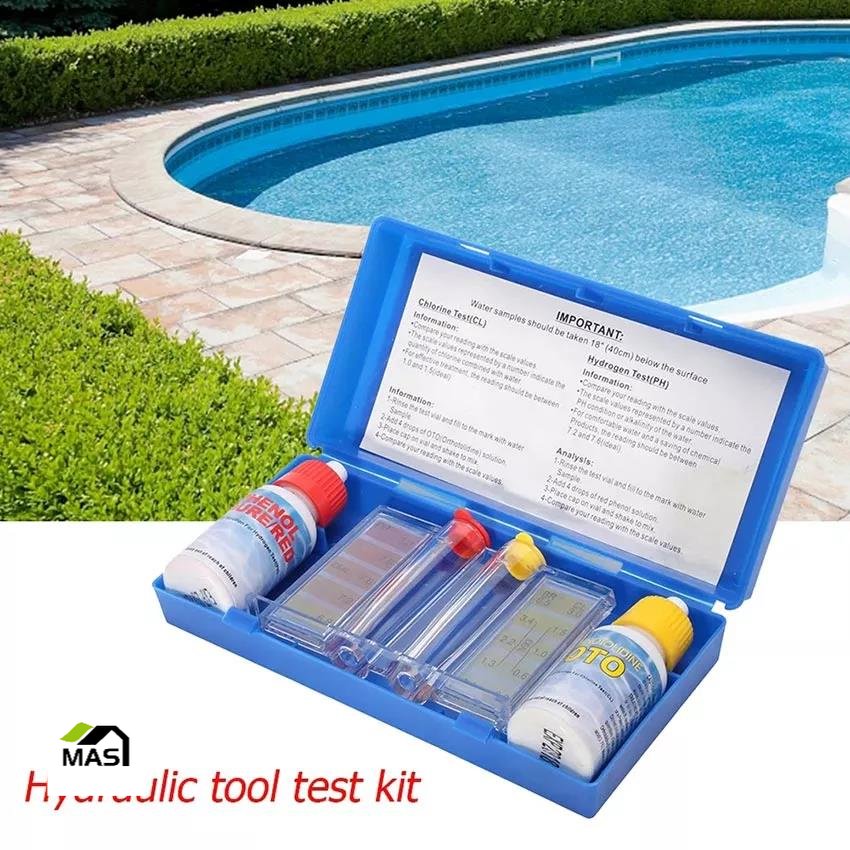 MAS GOODS PH Chlorine Water Quality Test Kit Tester Hydrotool Testing ...