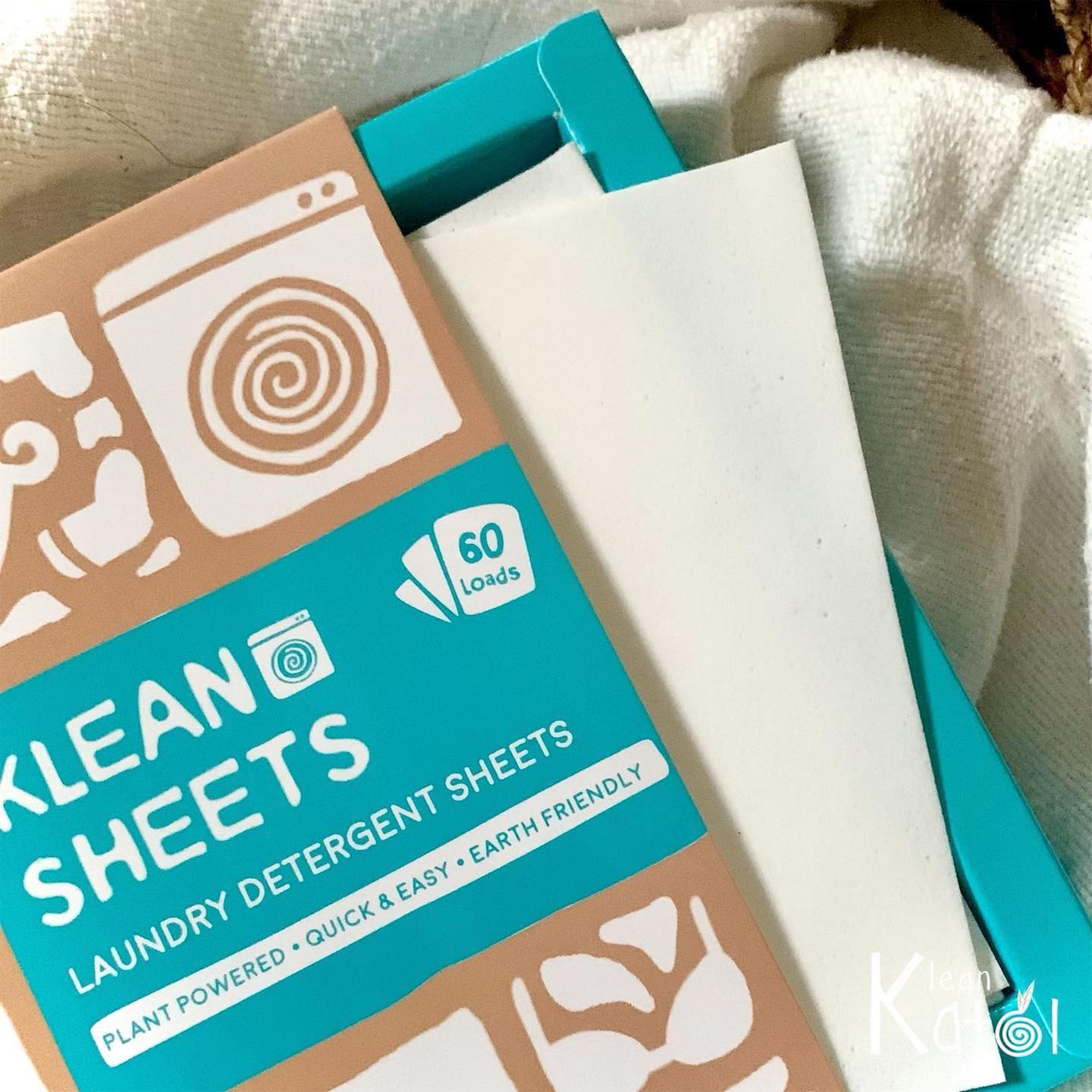 ️Klean Sheets Laundry Detergent Sheets, from Klean Katol, fresh unscented, klean linen, plant ...