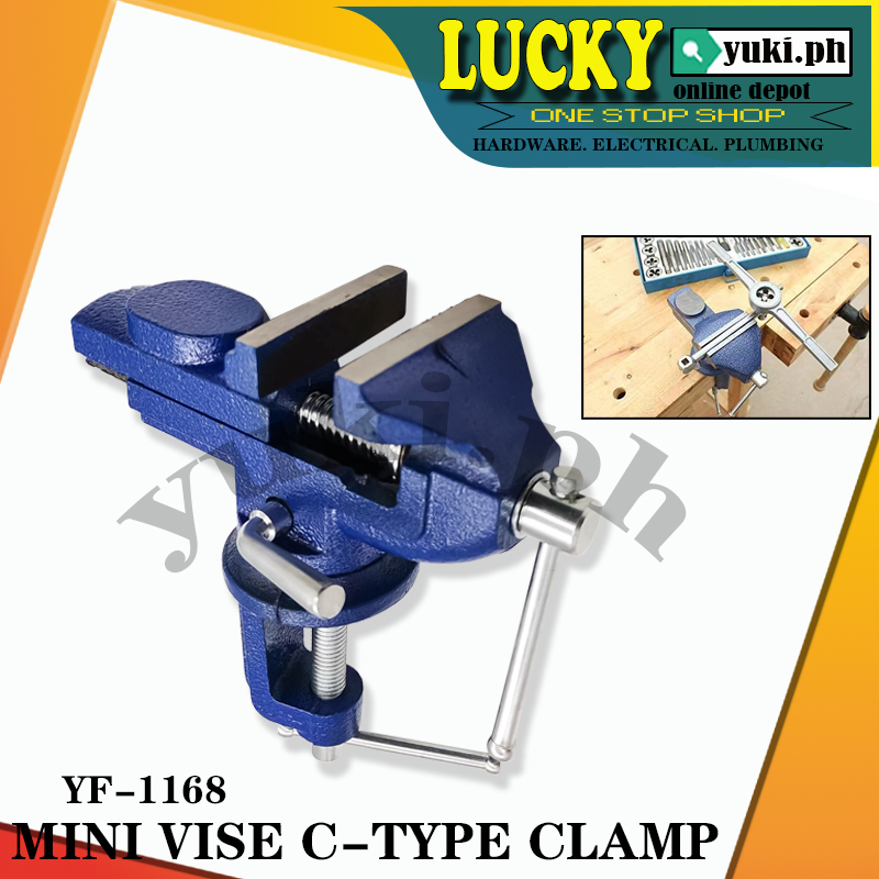 YF1168 MINI VISE C-TYPE CLAMP PORTABLE BENCH VISE | Lazada PH
