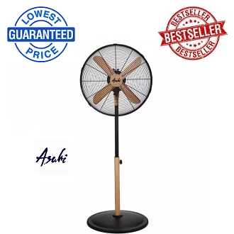 Asahi XF-6077 16" Retro Wooden Stand Fan | Lazada PH