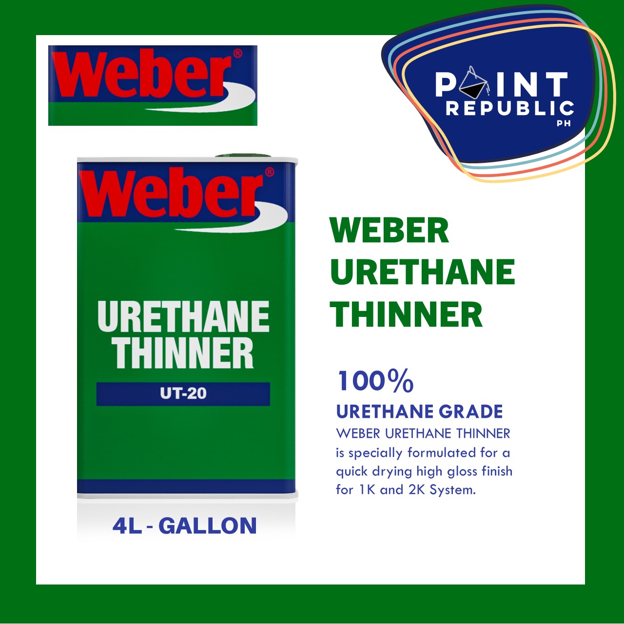 WEBER 2K Urethane Thinner | Lazada PH