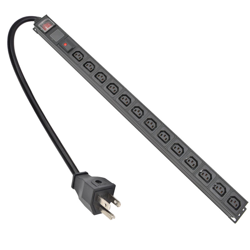 Pdu Power Distribution Unit Iec C13 2 20 Output Power Strip Ammeter Overload Protection Led