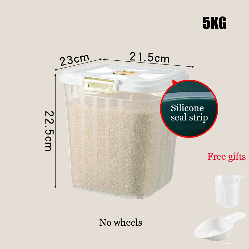 25Kg Rice dispenser rice box storage with measuring cup Dry Food ...